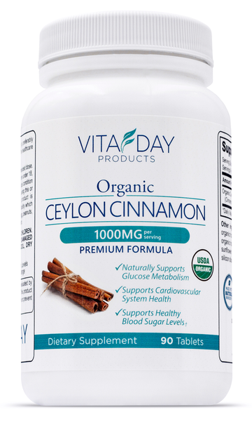 ORGANIC Ceylon Cinnamon Tablets – Vita Day Products